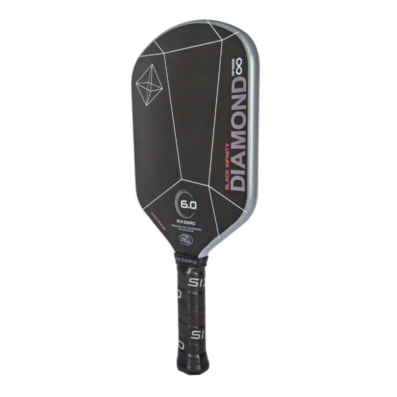 Pala de Pickleball Six Zero Infinity Edgeless Black Diamond Power
